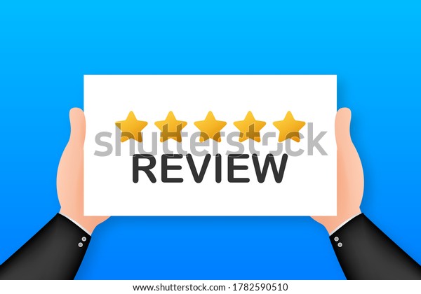 Customer Service Star Rating Feedback Concept Stock Vector (Royalty ...