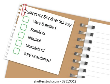 Fun Customer Service Feedback Form Loaded Stock Photo (Edit Now) 121166746