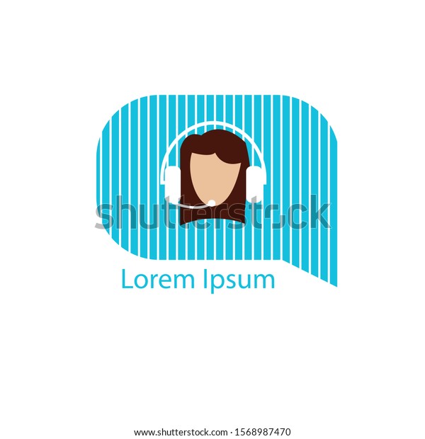 Customer Service Vector Icons Logos Sign: vector de stock (libre de ...