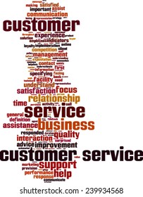 Customer Service Word Cloud Concept Vector Stock Vector (Royalty Free ...