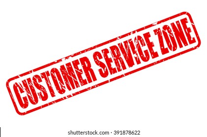 Customer Service Zone Red Stamp Text Stock Vector (Royalty Free ...