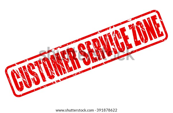 Customer Service Zone Red Stamp Text Stock Vector (Royalty Free ...