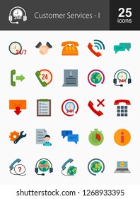 Customer Services Flat Icons Stock Vector (Royalty Free) 1268933395 | Shutterstock