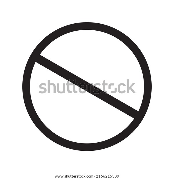 Customizeable Ban Isolated Icon Vector Stock Vector (Royalty Free ...
