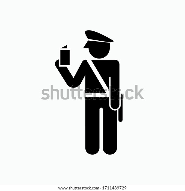 Customs Check Icon People Mobility Controls Stock Vector (Royalty Free ...