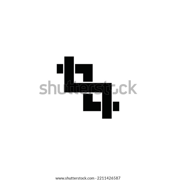 Custum Logo Black White Stock Vector (Royalty Free) 2211426587 ...