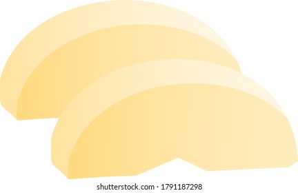 Cut Apple Isolated Vector Illustration Stock Vector (Royalty Free ...