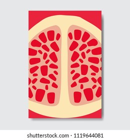 Cut Garnet Template Card Slice Fresh Stock Vector (Royalty Free ...