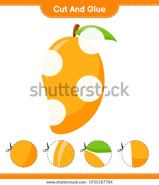 Cut Glue Cut Parts Mango Glue Stock Vector (Royalty Free) 1935187784 ...