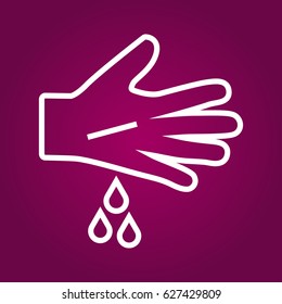 Cut Hand Icon Stock Vector (Royalty Free) 586801529 | Shutterstock