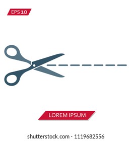 Cut Here Vector Icon Symbol Stock Vector (Royalty Free) 1119682556 ...