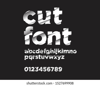Cut Out Font Design Vector Format 스톡 벡터(로열티 프리) 1527699908 | Shutterstock