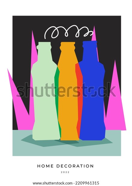 Cut Out Poster Abstract Art Aesthetic Stock Vector (Royalty Free ...