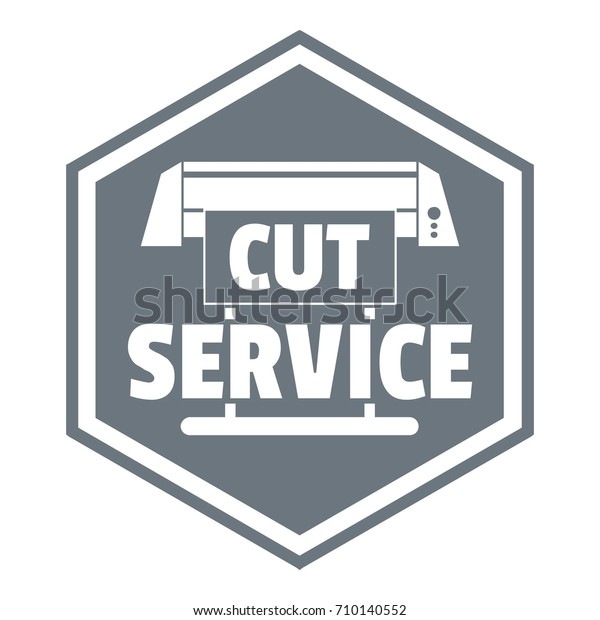 Cut Service Logo Simple Illustration Cut Stock Vector (Royalty Free ...