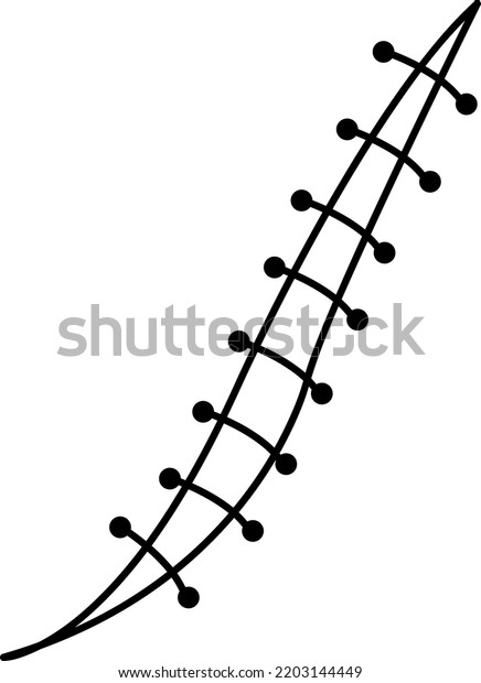 Cut Suture Scar Icon Design Vector Stock Vector (Royalty Free ...