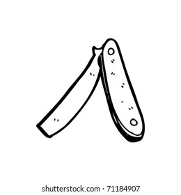 Cartoon Cut Throat Razor Stock Vector (Royalty Free) 221880550