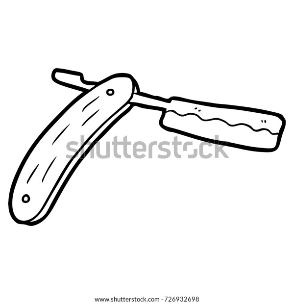 Cut Throat Razor Cartoon Stock Vector (Royalty Free) 726932698 ...