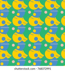 Cute Abstract Seamless Background Stock Vector (Royalty Free) 768372991 ...