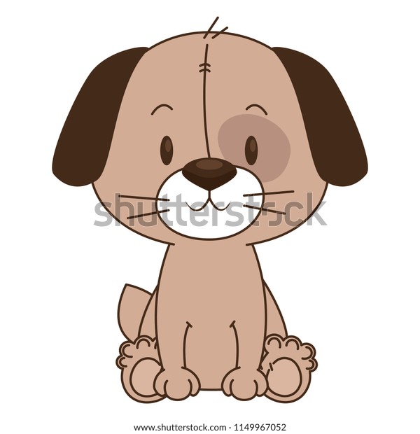Cute Adorable Dog Character Stock Vector (Royalty Free) 1149967052