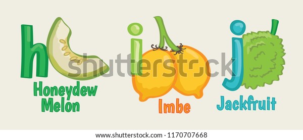 Cute Alphabet Hij Vector Design Stock Vector (Royalty Free) 1170707668 ...