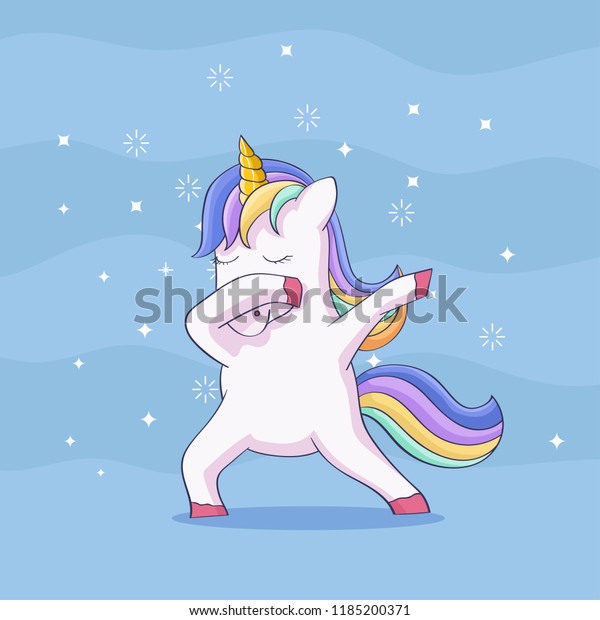 Cute Animal Doing Dabbing Stock Vector (Royalty Free) 1185200371