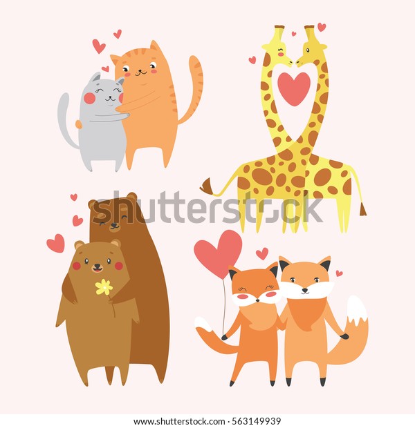 69,761 Animals Couple Stock Vectors, Images & Vector Art | Shutterstock