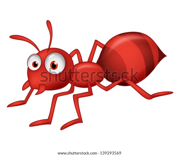 Hakuun Cute Ant Cartoon liittyvä vektorikuva (rojaltivapaa) 139293569