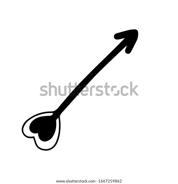 Cute Arrows Bow Hand Drawn Vector Stock Vector (Royalty Free ...