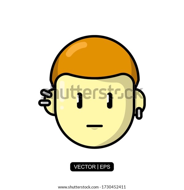 Cute Avatar Icon Vector Illustration Logo Stock Vector (Royalty Free ...