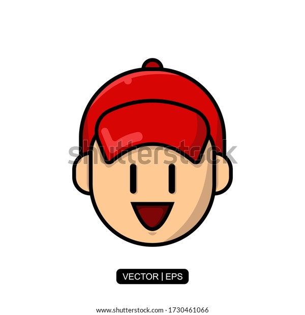 Cute Avatar Icon Vector Illustration Logo Stock Vector (Royalty Free ...