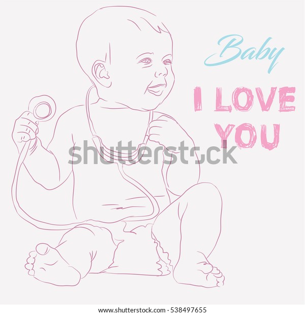 Cute Baby Doctor Vector Stock Vector (Royalty Free) 538497655