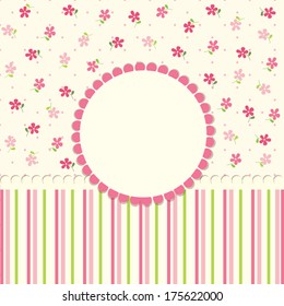 Cute Baby Flower Background Stock Vector (Royalty Free) 175622000 ...