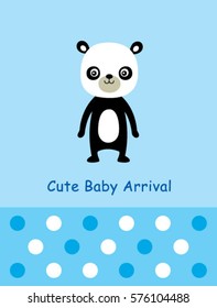 Cute Baby Panda Arrival Stock Vector (Royalty Free) 576104488 ...