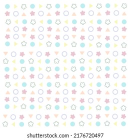 Cute Background Illustration That Combines Color Stock Vector (Royalty ...