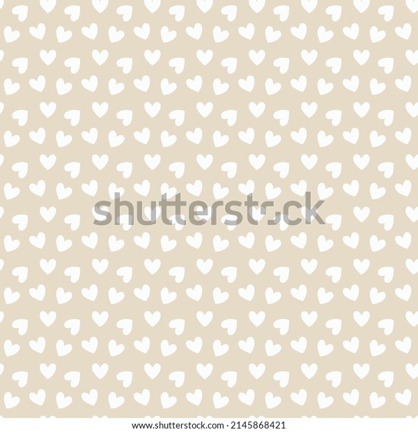 Cute Background White Hearts Vector Illustration Stock Vector (Royalty ...