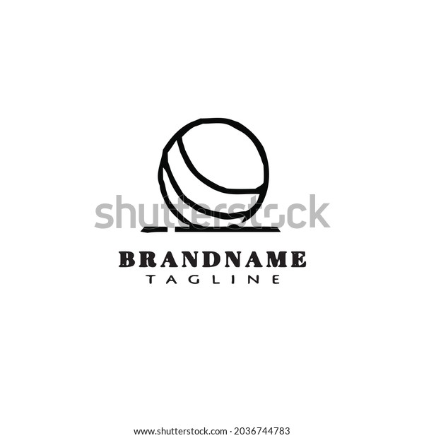Cute Ball Cartoon Logo Icon Design Stock Vector (Royalty Free ...