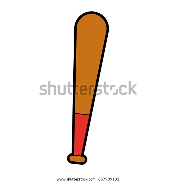 Cute Baseball Bat Cartoon Stock Vector (Royalty Free) 657989131 ...