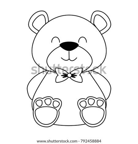 Cute Bear Teddy Icon庫存向量圖 (免版稅) 792458884 - Shutterstock