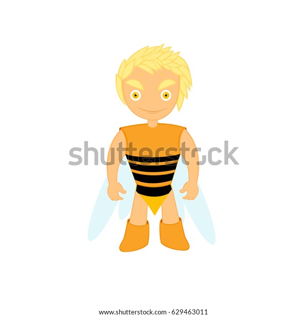 Cute Bee Man Character Wings Cute Stock Vector (Royalty Free) 629463011 ...