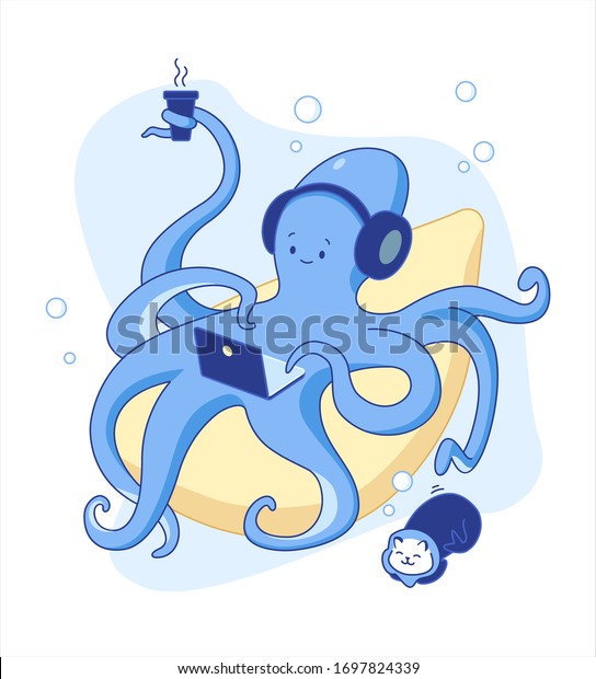 2.048 imagens de Octopus work Imagens, fotos stock e vetores | Shutterstock