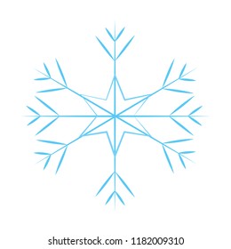 Cute Blue Snowflake Stock Vector (Royalty Free) 1182009310 | Shutterstock