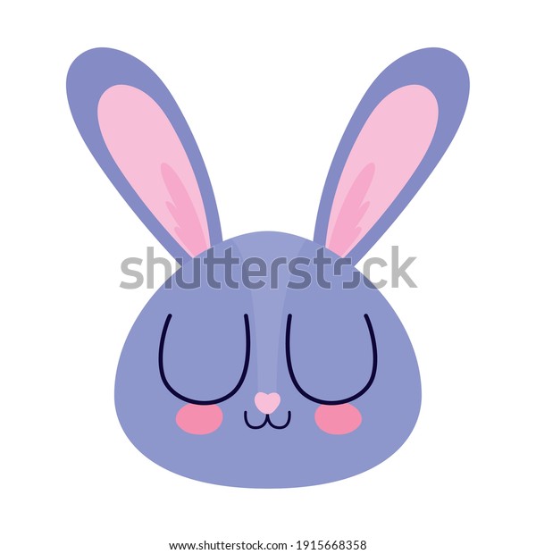 Cute Bonny On White Background Vector Stock Vector (Royalty Free ...