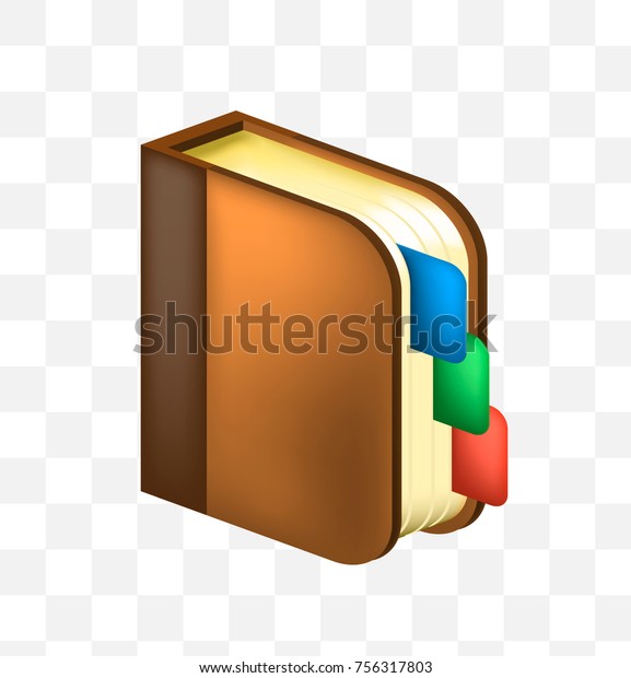 Cute Book Icon On Transparent Background: เวกเตอร์สต็อก (ปลอดค่า ...