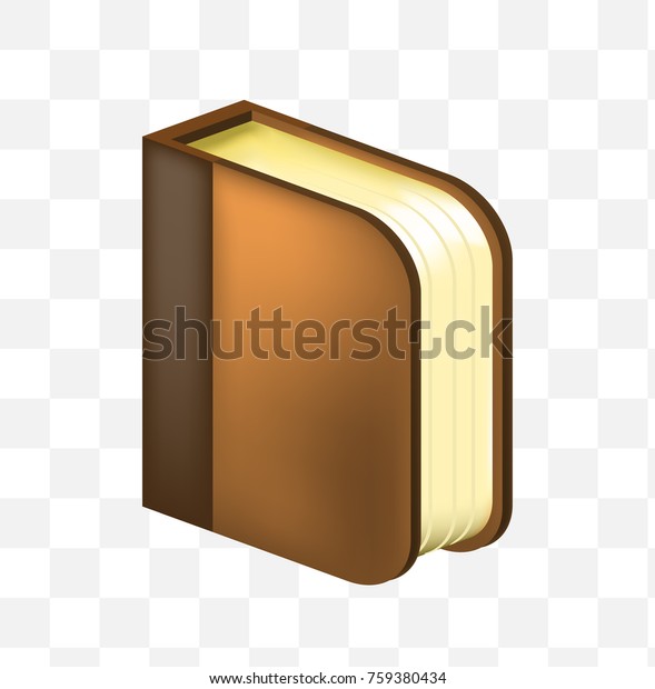 Cute Book Icon On Transparent Background: เวกเตอร์สต็อก (ปลอดค่า ...