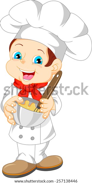 Cute Boy Chef Cartoon Stock Vector (Royalty Free) 257138446 | Shutterstock