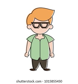 Cute Boy Faceless Cartoon Stock Vector (Royalty Free) 1015855450 ...