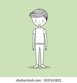 Cute Boy Hand Drawn Image Stock Vector (Royalty Free) 1037615821 ...