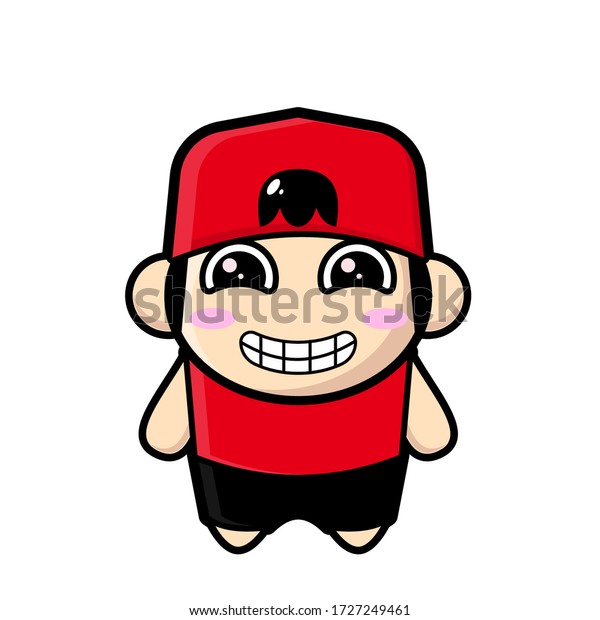 Cute Boy Icon Smiling Face Illustration Stock Vector (Royalty Free ...