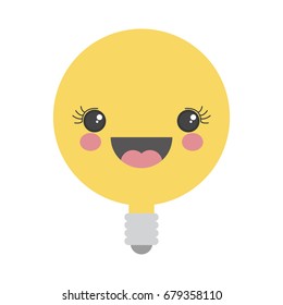 Cute Bulb Kawaii Stock Vector (Royalty Free) 679358110 | Shutterstock