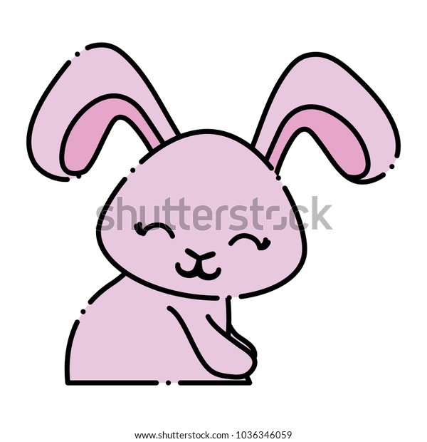 Cute Bunny Icon Stock Vector (Royalty Free) 1036346059 | Shutterstock